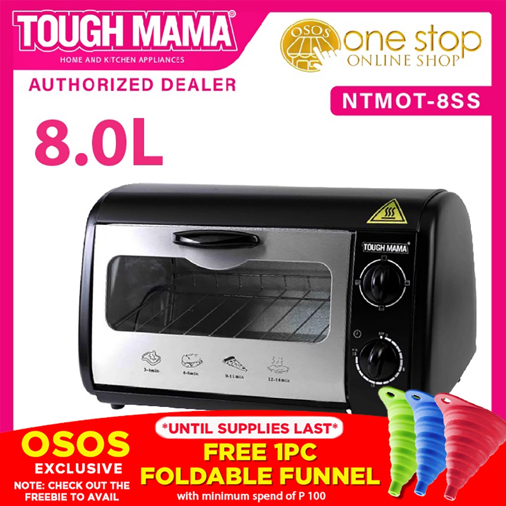Tough Mama Original 8.0L Oven Toaster with Tempered Glass Door & Quartz ...