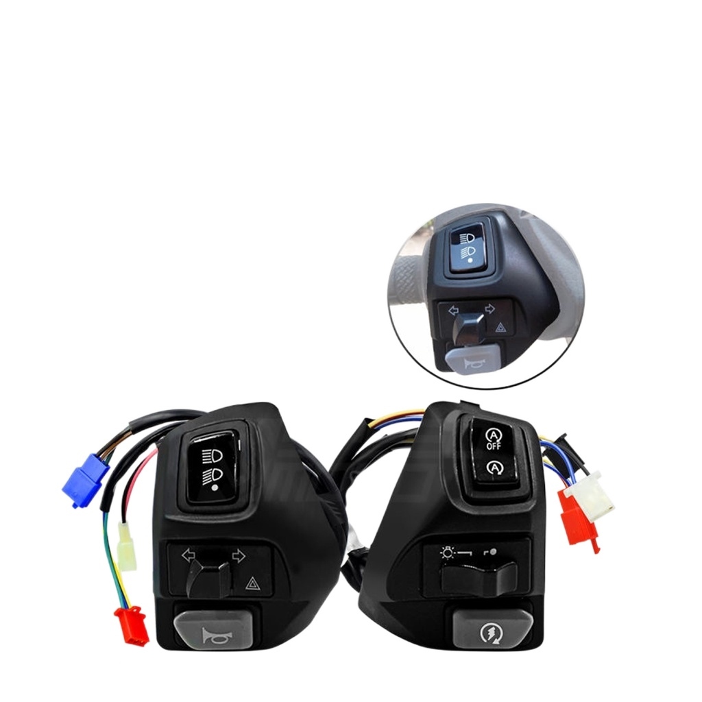 AEROX V1 HANDLE SWITCH with HAZARD LIGHT for / I 125 MXI CARBON SET DM ...