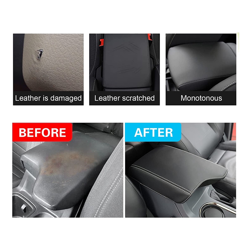 Car Armrest Cover Central Console Armrest Box Cover Pad Fit for Ford ...