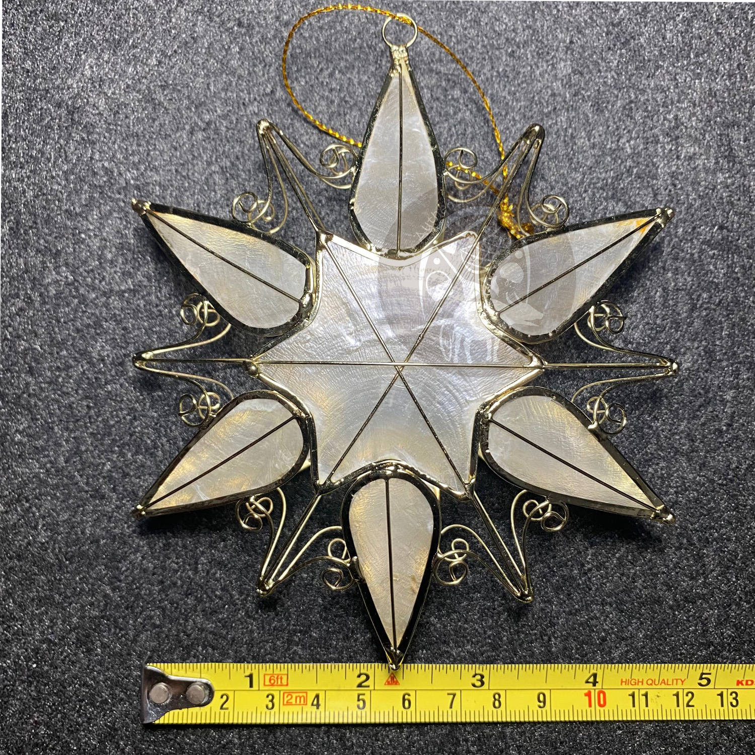 Christmas Tree Ornaments made from Kapis / Capiz Shell | Christmas tree ...