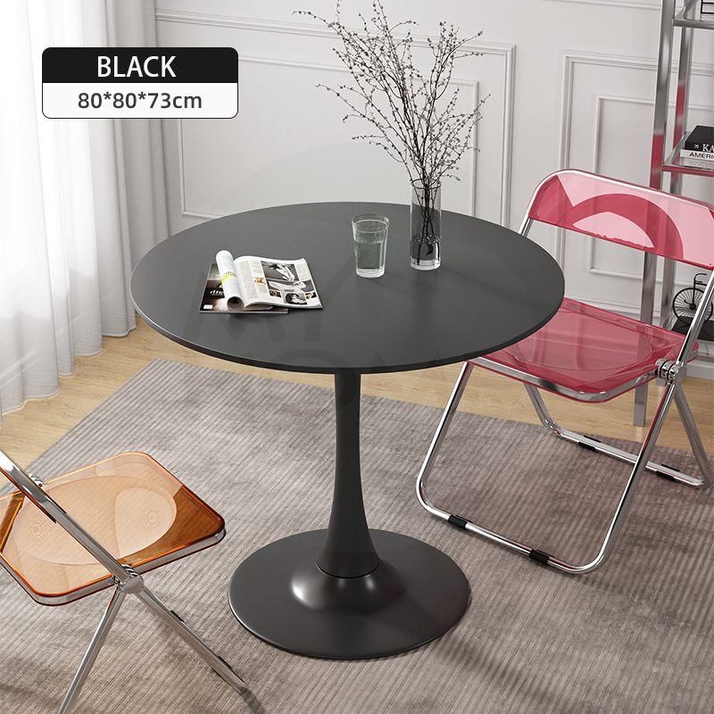 MYHOME Round Table Nordic Dining Table Coffee Table Tea Table Simple ...