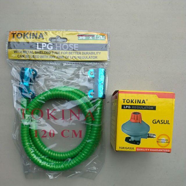 Tokina Snap On Universal LPG Regulator with LPG hose and two clamps for ...