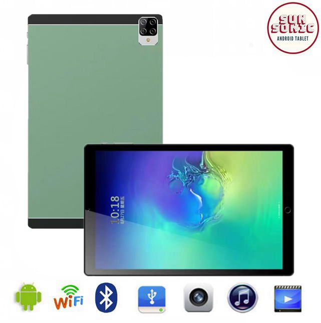 SUNSONIC Tablet 11 Inch 8GB 128GB Android Dual Sim High Resolution ...