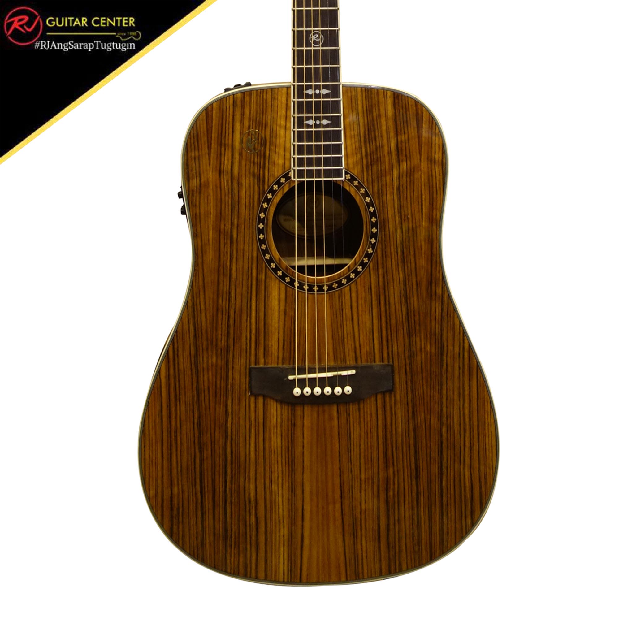 RJ Premium Acoustics - Walnut Natural Glossy with Rj Premium EQ and ...
