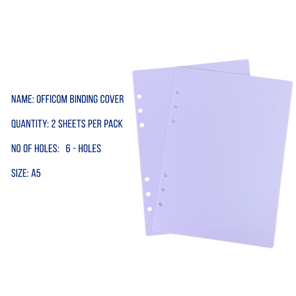 Binding Cover 6 Hole A5 Size Notebook Binder Hard Cover Refillable ...