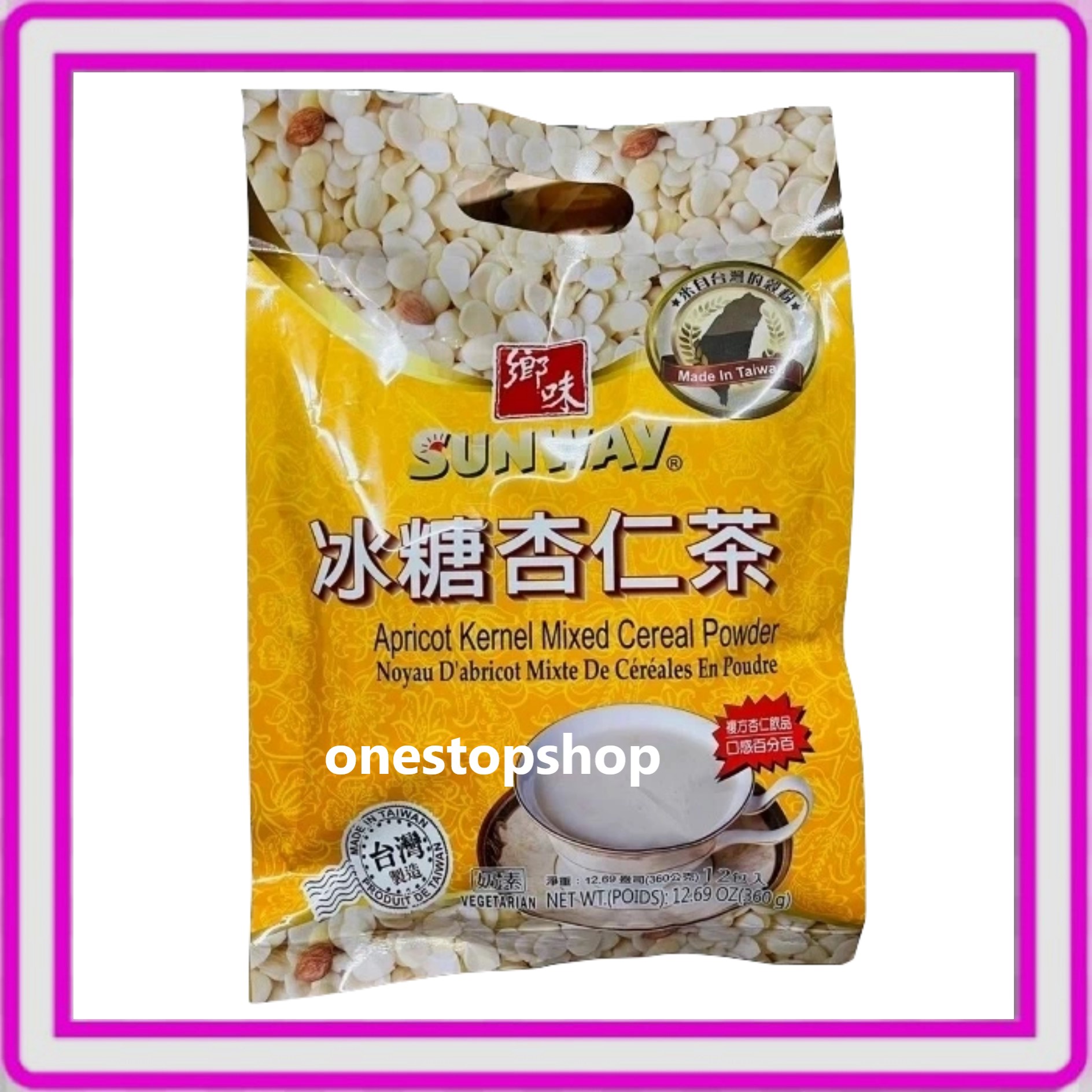 Sunway Apricot Almond Kernel Mixed Cereal Powder 12s | Lazada PH