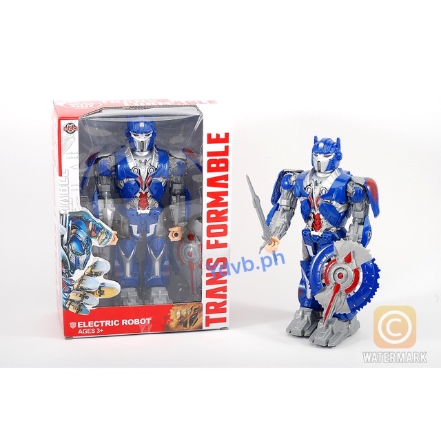 WALKING TRANSFORMERS ROBOT WITH LIGHTS AND SOUNDS TRANSFORMER TOY ...