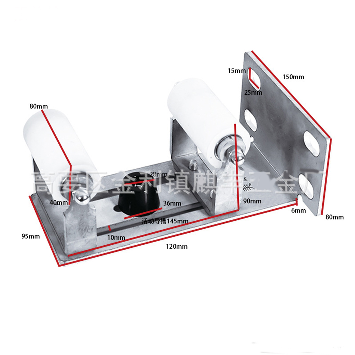 Stainless Steel Sliding Gate Top Guide Roller Set With L Bracket ...