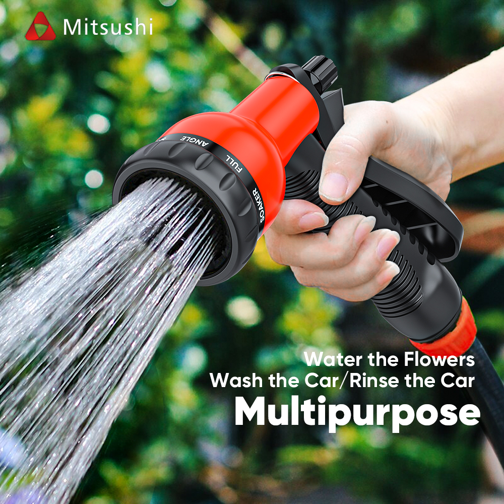 Mitsushi 7 Pattern Garden Hose Spray Water Sprayer Nozzle Gun Car Wash ...
