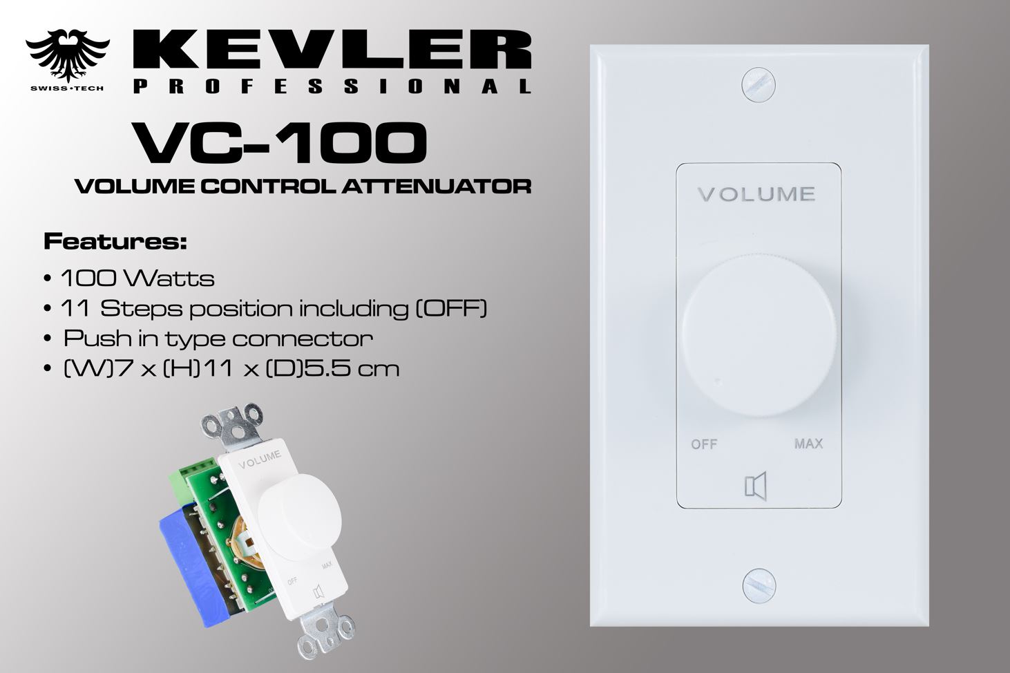 Kevler Professional VC-100 VOLUME CONTROL ATTENUATOR | Lazada PH