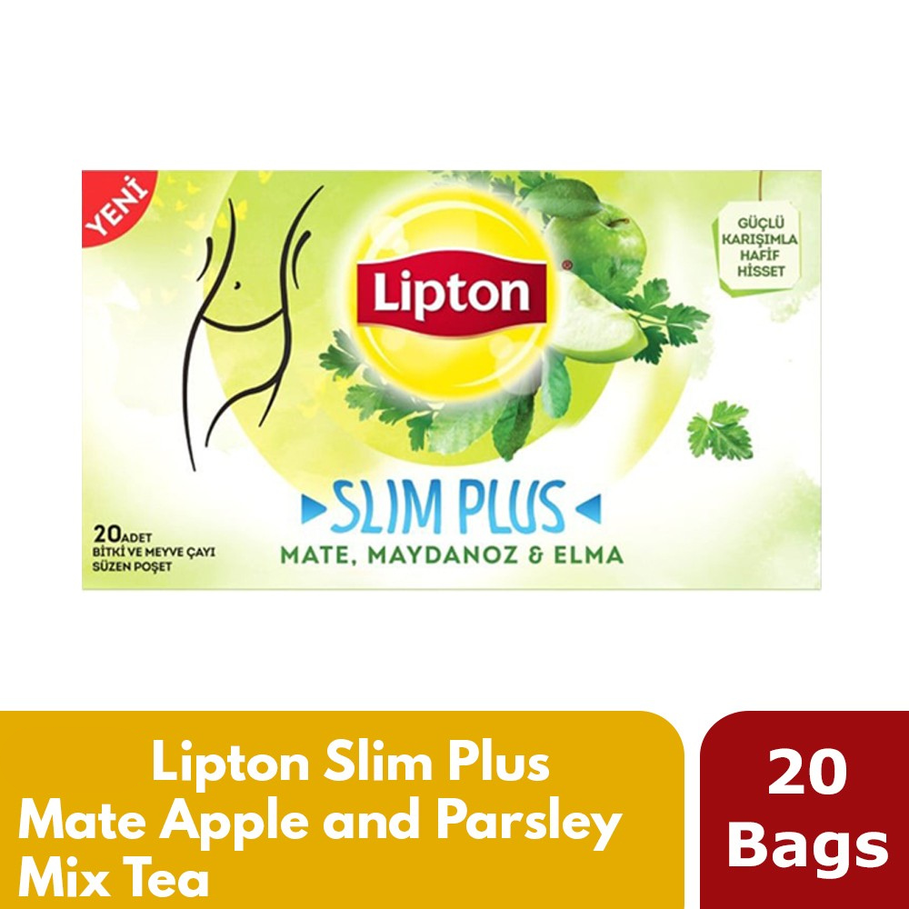 Lipton Slim Plus Mate Apple and Parsley Mix Tea 20bags [Expiry:Feb/22/ ...