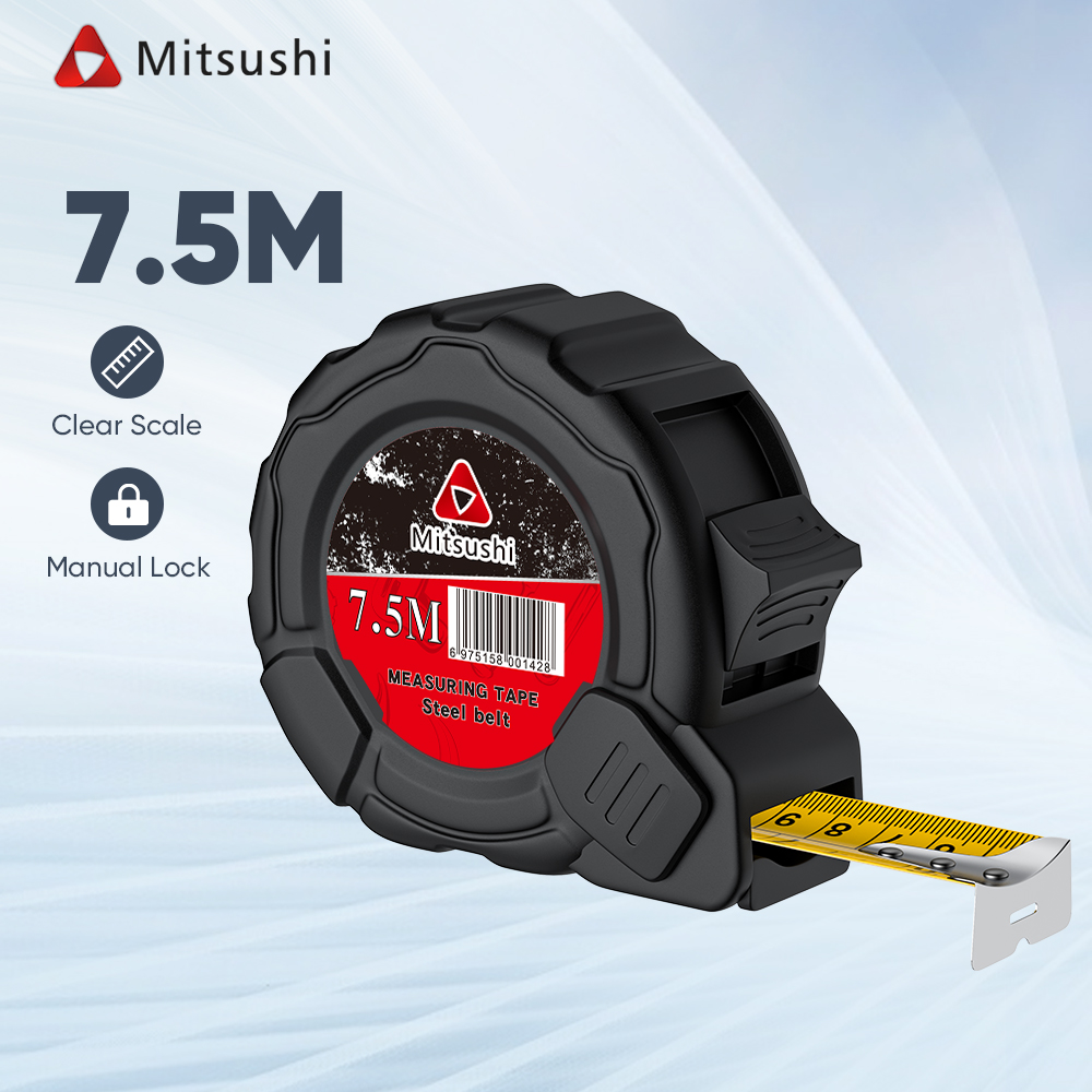 Mitsushi 10m/7.5m/5m/3m Metro Steel Tape Measure with Inch Measuring ...