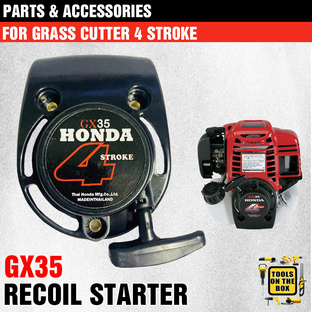 Recoil Pull Starter For 4-stroke Brush Cutter Engine Honda GX35 GX35NT HHT35S Lawn Mower Spare ...