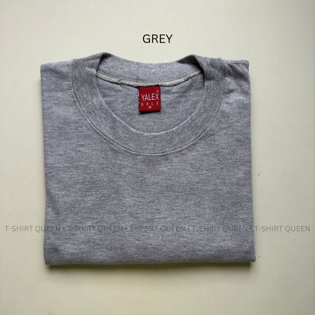 YALEX Round Neck Plain T-shirt UNISEX 200 GSM - SHADES OF GREY | Lazada PH
