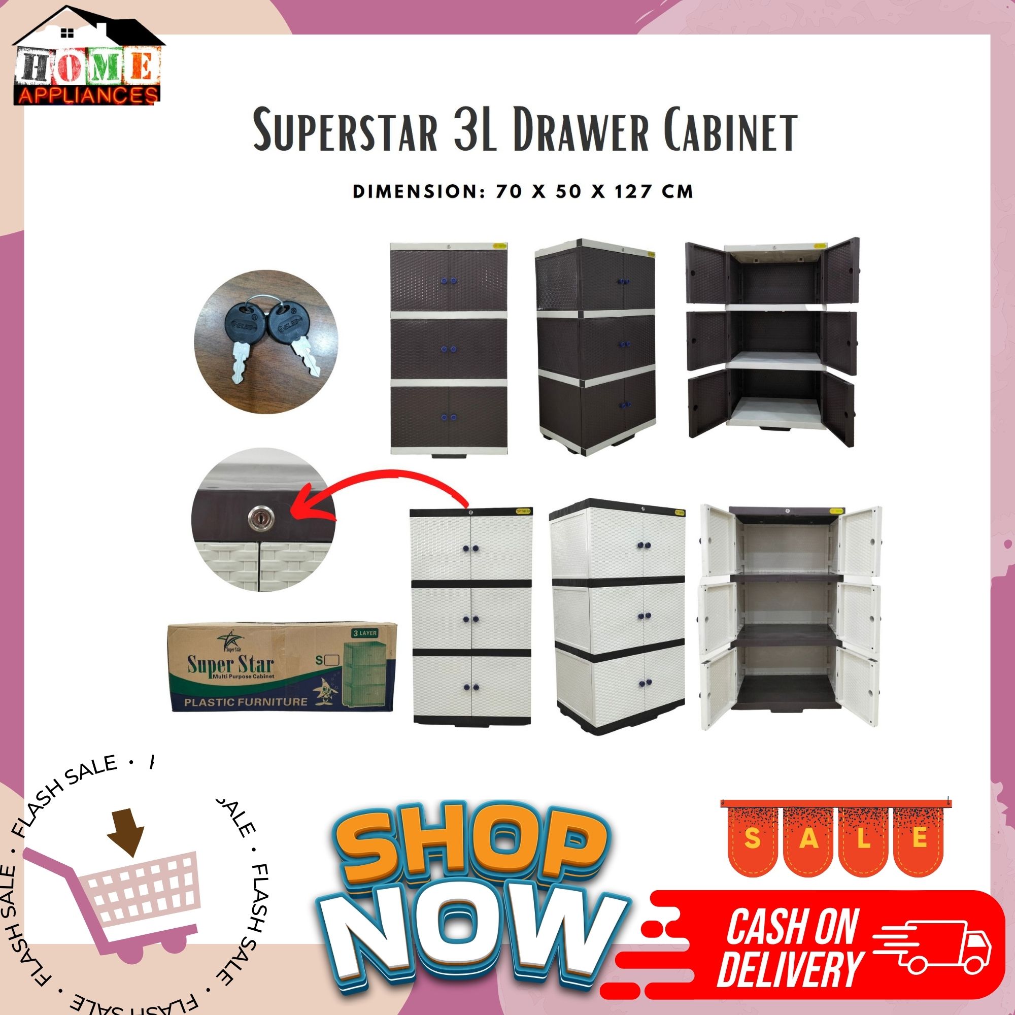 [SALE] SUPERSTAR 5L DRAWER CABINET / SUPERSTAR 4L DRAWER CABINET ...