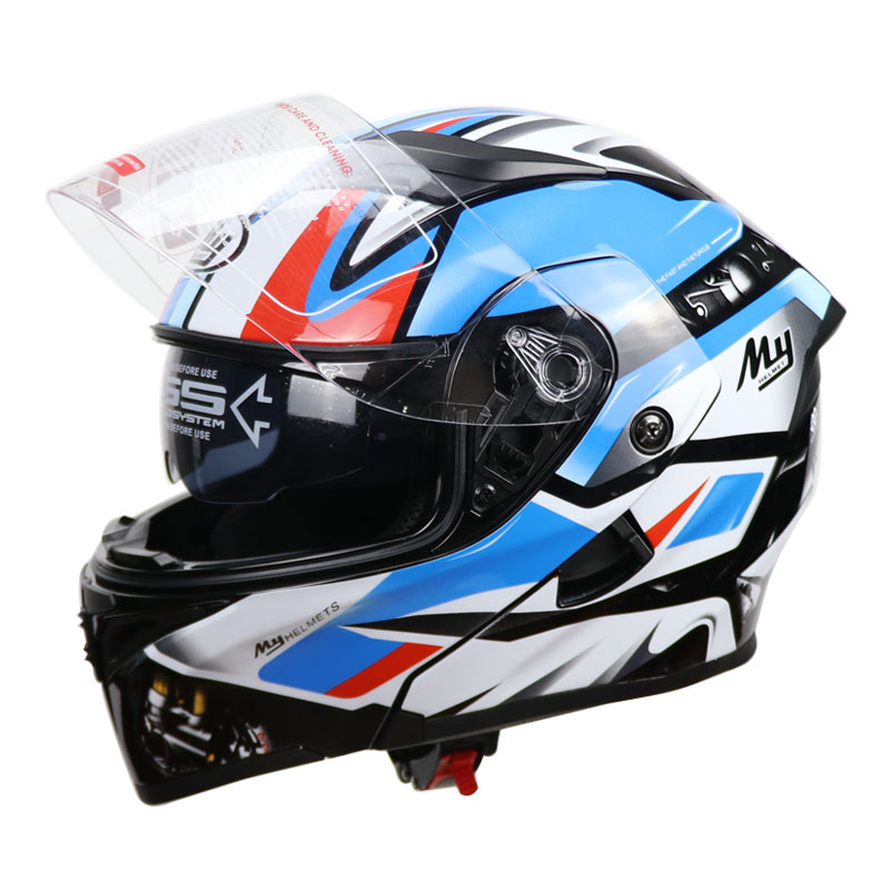 Dual Lens Motorcycle Helmet Full Face Helmet Double Visor Helmet Motor ...