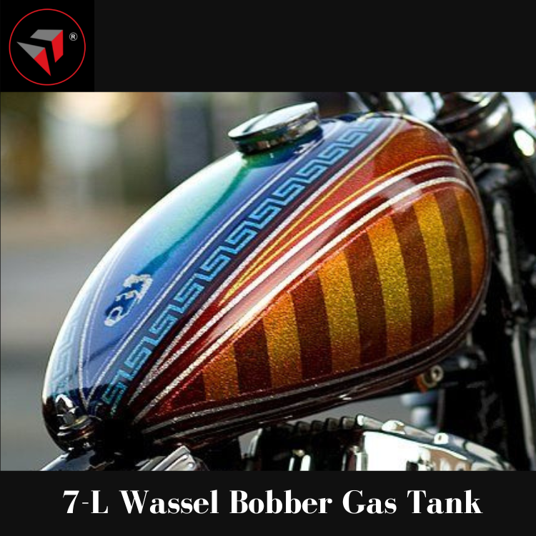 7L Oval Egg Shaped Wassel High Waist Gas Tank for Custom Classic Retro ...
