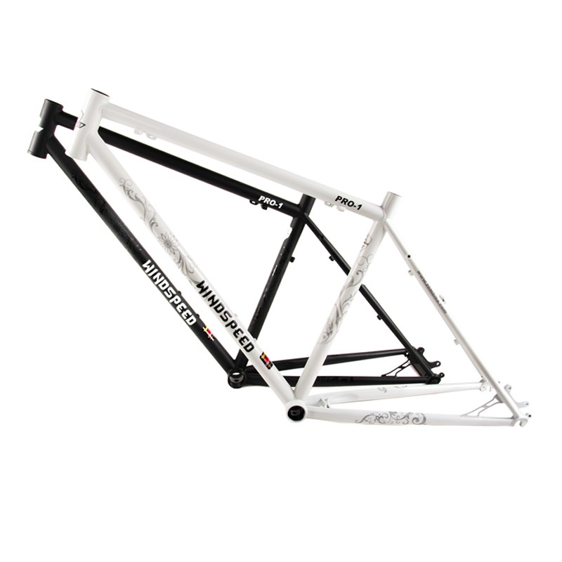 WINDSPEED PRO-1 chrome molybdenum steel frosted black and white bicycle ...
