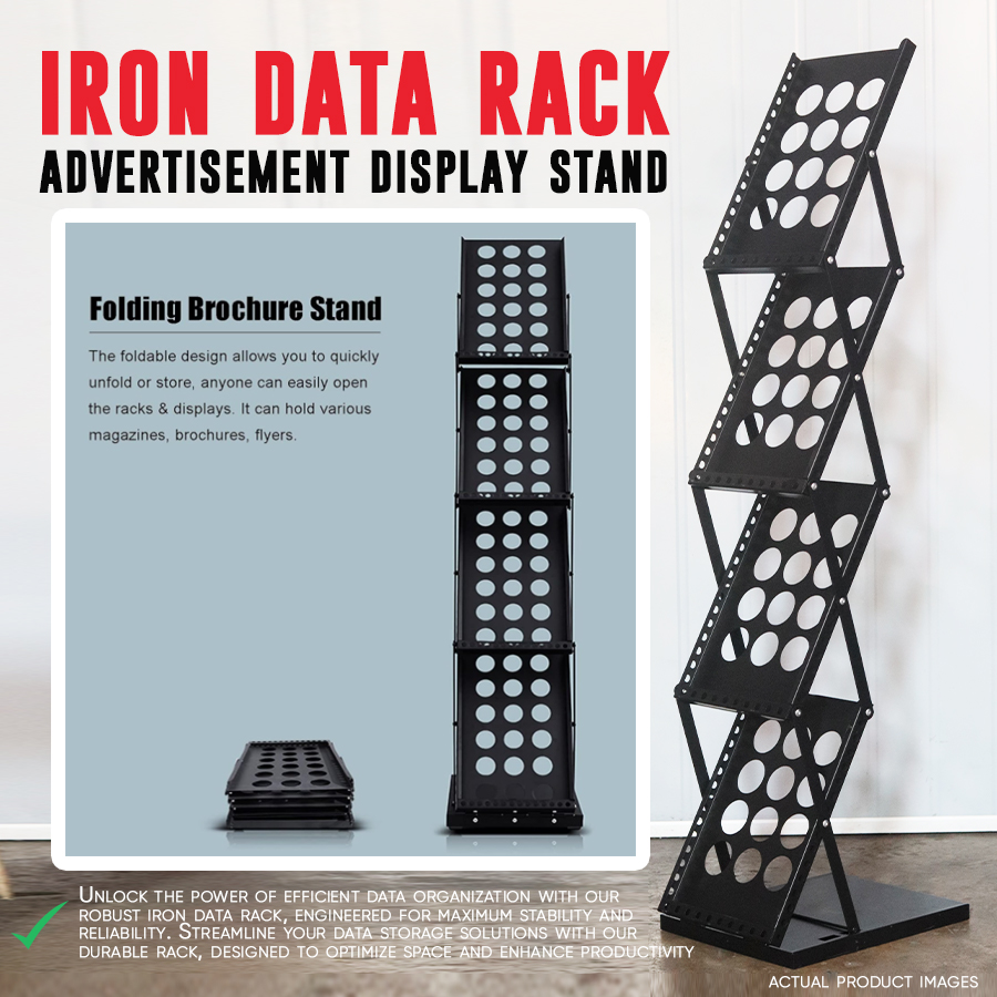Aluminum and Iron Foldable Brochure Magazine Data Rack| A4 | Exhibition ...