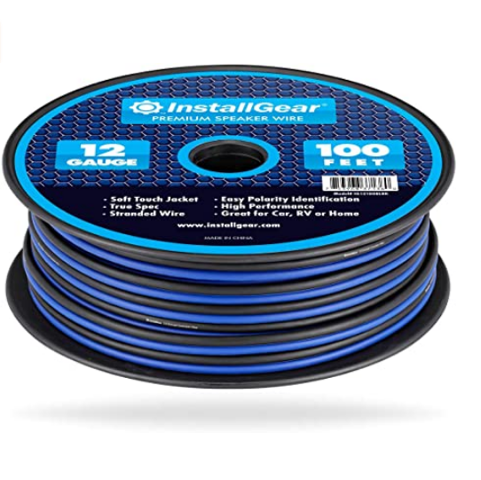 InstallGear 12 Gauge AWG 100ft Speaker Wire True Spec and Soft Touch ...