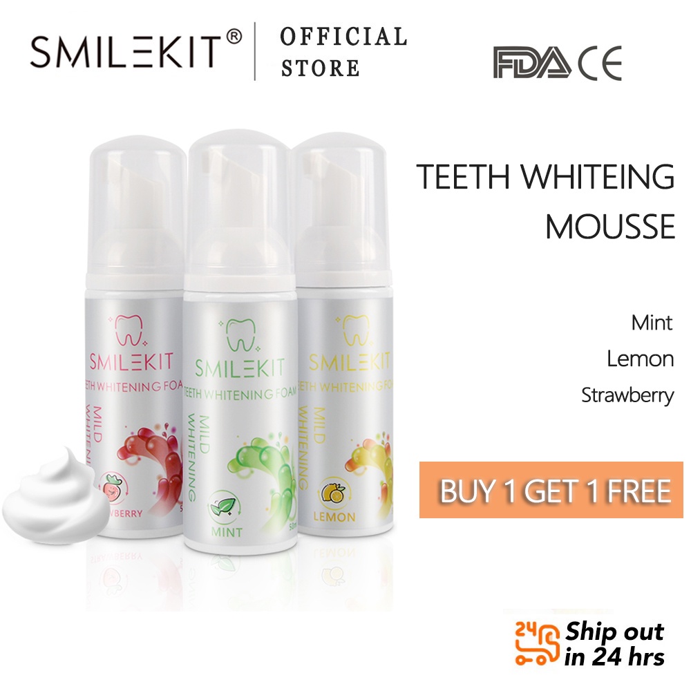 Smilekit Teeth Whitening Mousse Toothpaste 50ML Home Foam Toothpaste ...
