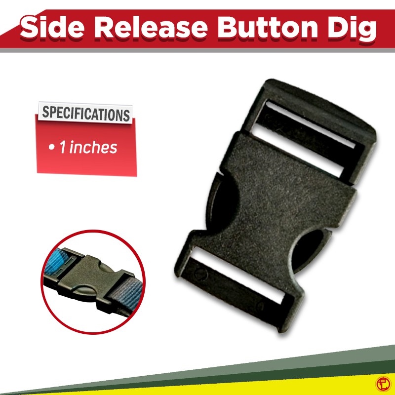 SUP OFFICE (100 pcs)Button Dig / Side Release / Buckle For IDMaking ...