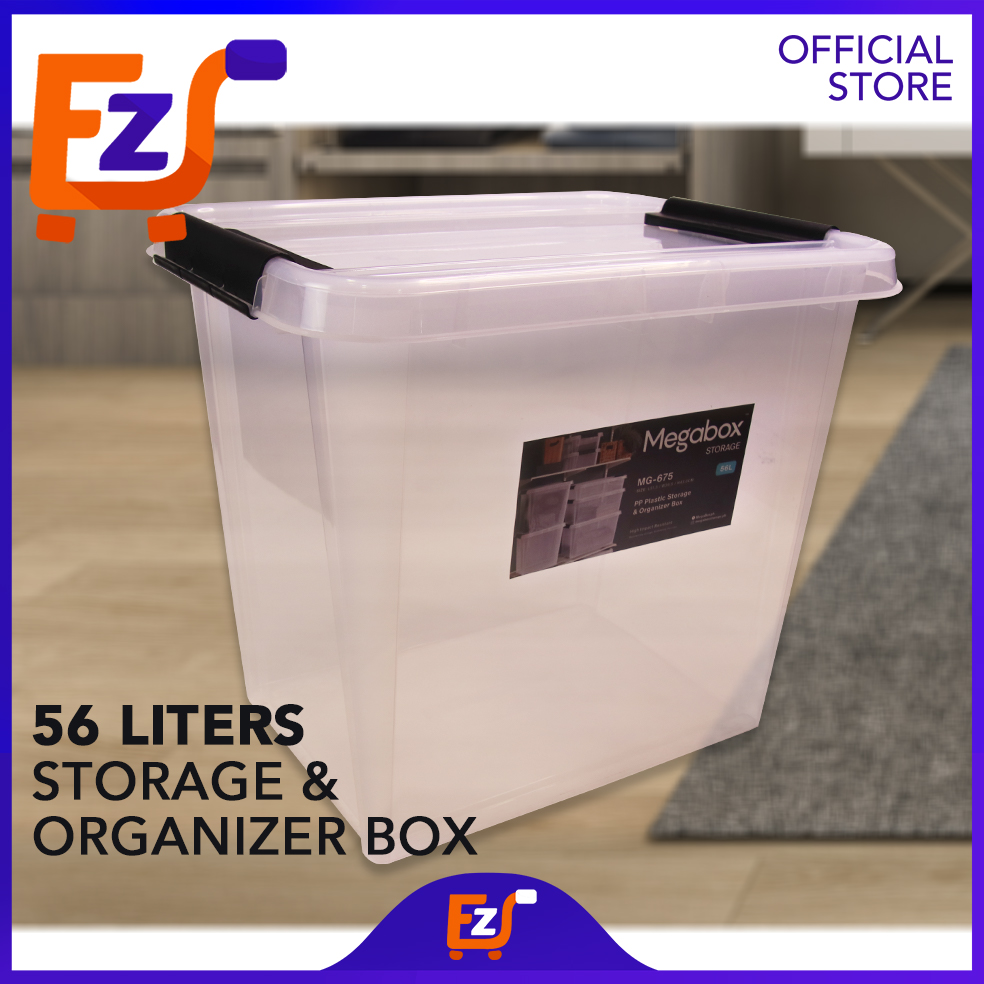 EZ DEAL Megabox 56-Liter High Impact Resistant Heavy-Duty Storage ...