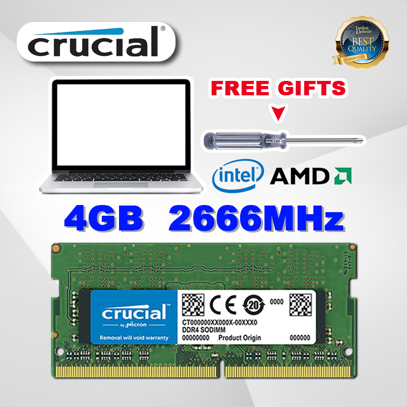 [Local 24H]Crucial Laptop DDR4 RAM 4GB 8GB 16GB SODIMM 2400Mhz 2666Mhz 3200Mhz DDR4 SODIMM ...