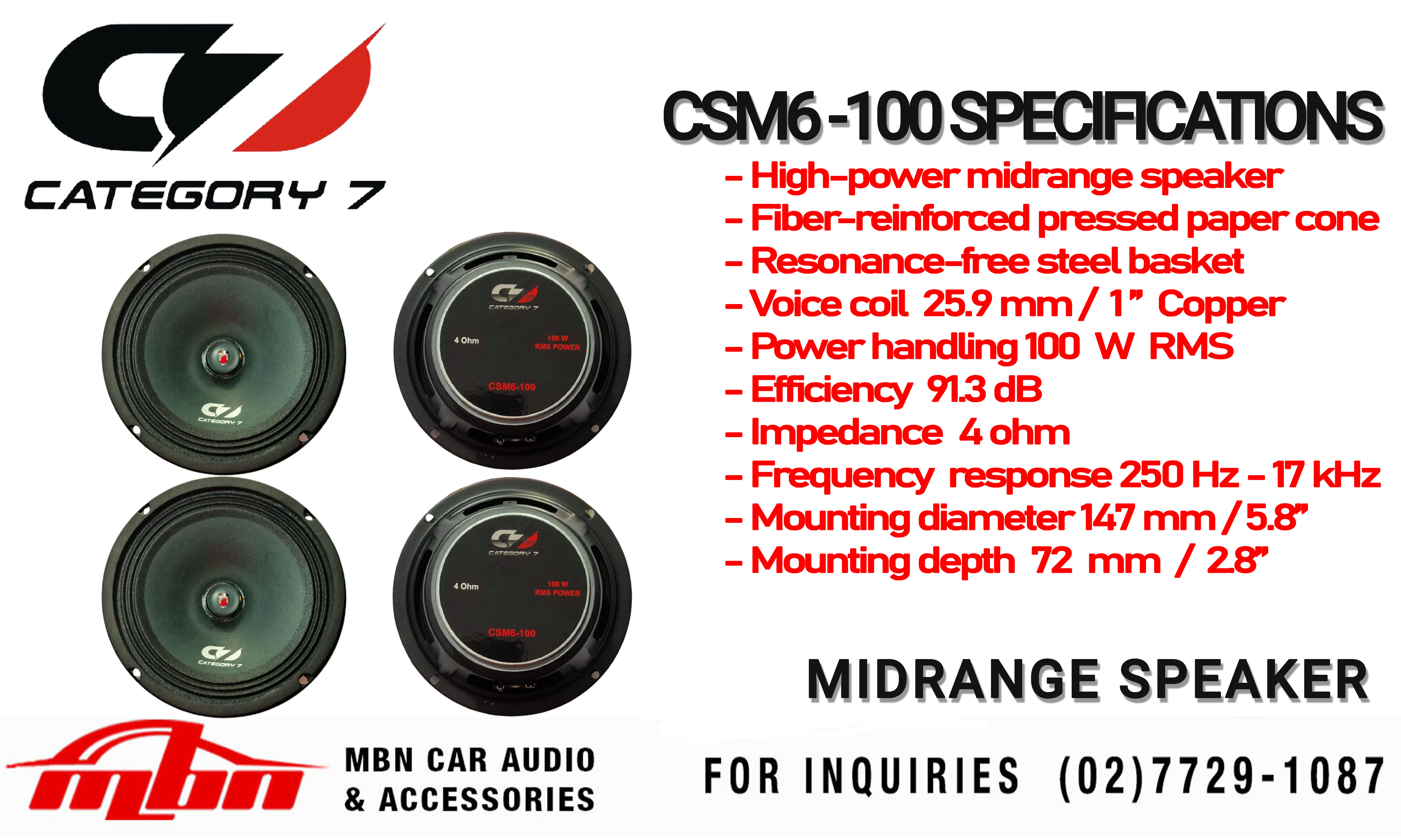 6 Inches High-Power Midrange Speaker ,Full Range Raw Driver Speaker ...