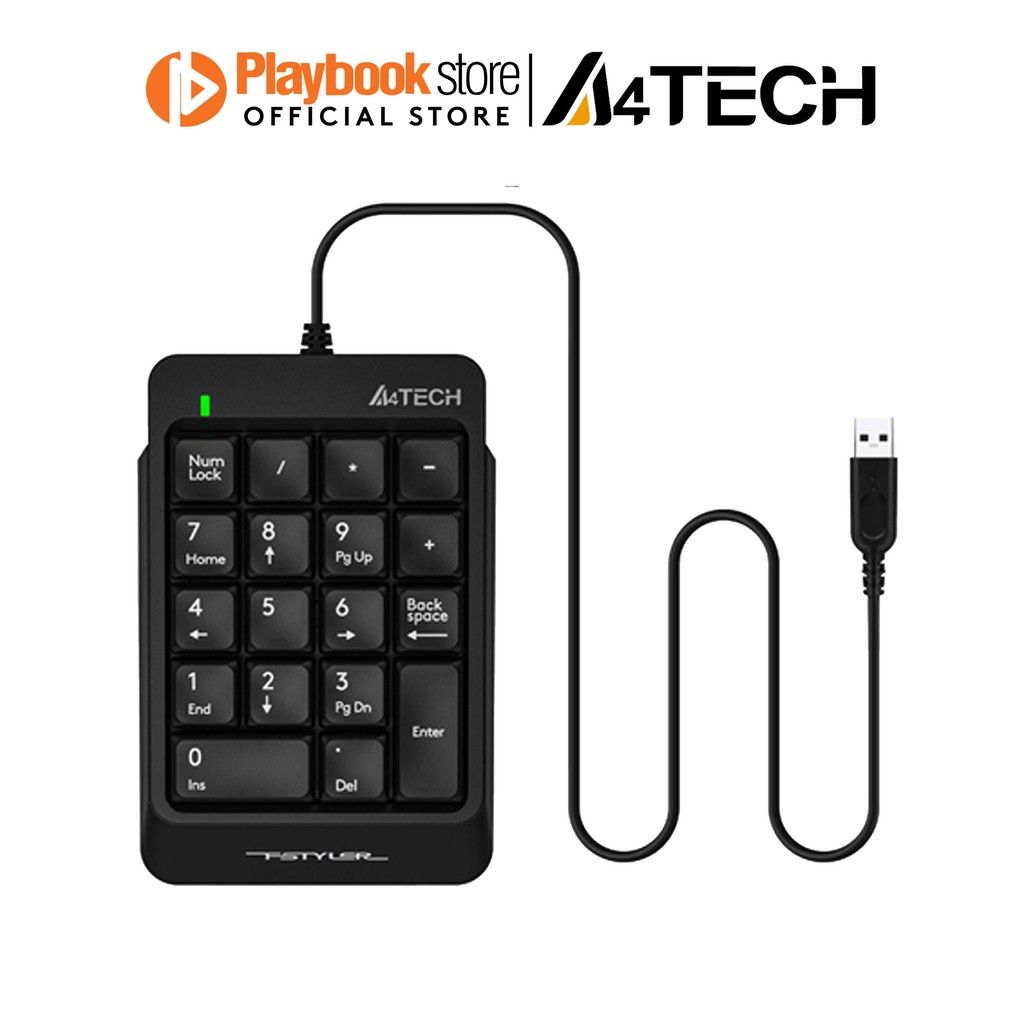 A4tech FK-13P Sleek Round-Square Keycaps, Splash Proof, Compact Size ...