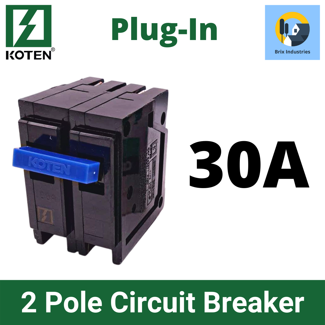 Koten Molded Case Circuit Breaker Plug-In HPH-P 2 Pole 15A 20A 30A 40A 50A 60A 70A 100A | Lazada PH