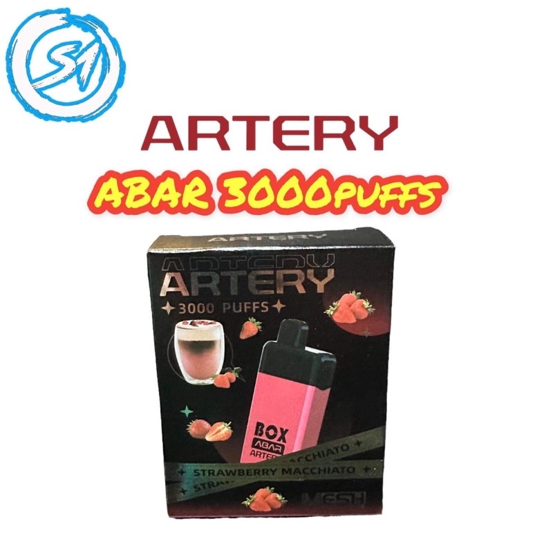 Artery Abar Box 3000 3K Puffs 13ml 400mah Disposable Rechargeable Vape ...