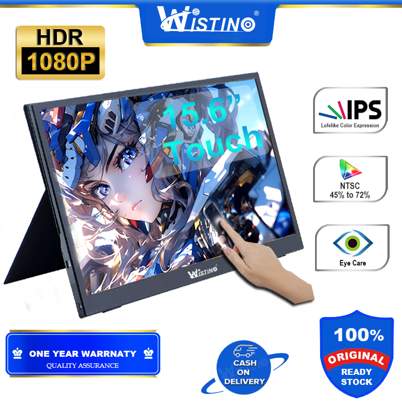 Wistino thin portable lcd hd monitor 15.6 usb type c HDMI-compatible ...