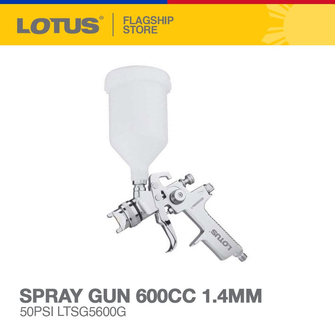 Lotus Spray Gun 600CC 1.4MM 50PSI LTSG5600G - Paint Tools | Lazada PH