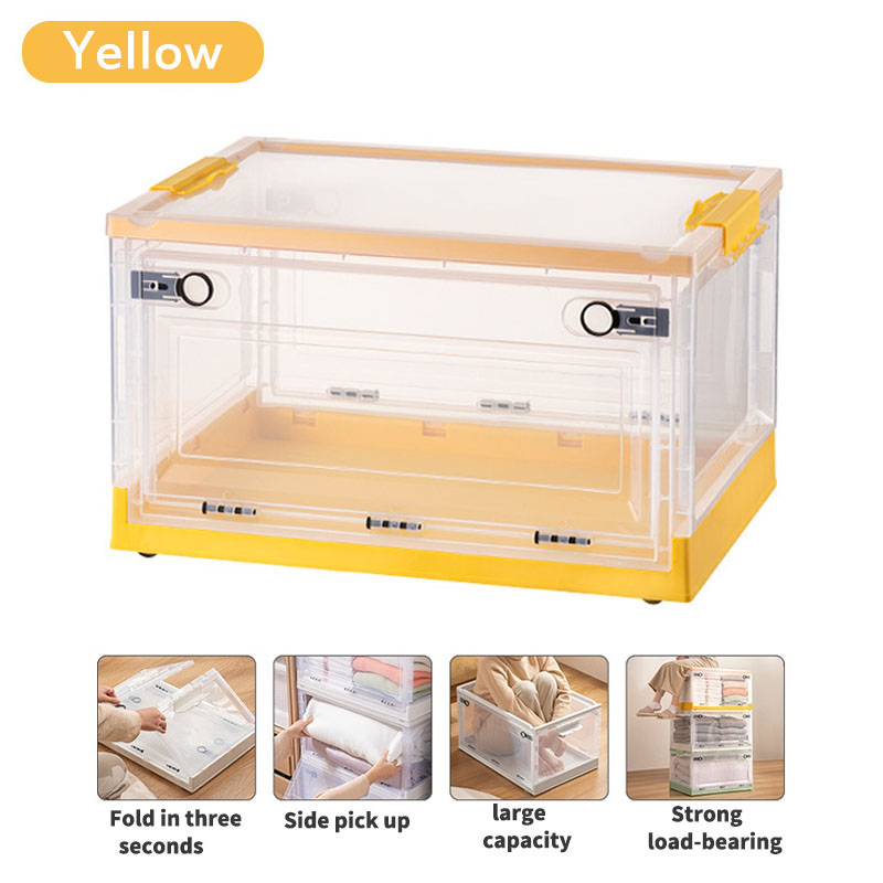 NEARER Folding Storage Box/ Large Collapsible Transparent Box ...