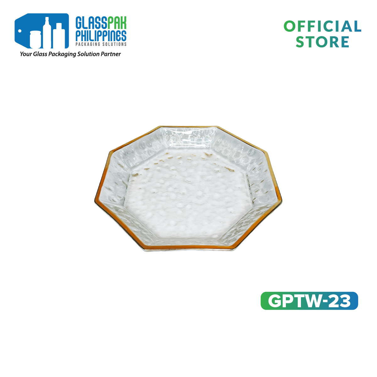 Glasspak Octagon Plate Glass 2 Sizes Octagon Shape Glass Plate With ...
