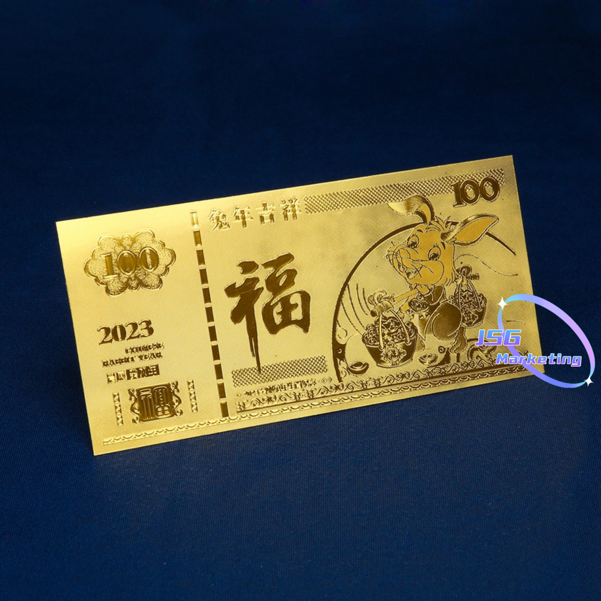 JSG 2023 Wealth Metal Rabbit Lucky Coin Gold Foil New Year Gift Free ...