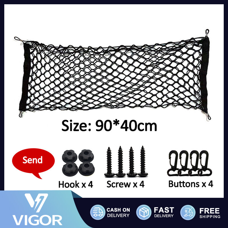 Car Trunk Double layer Storage net Luggage net Car trunk90*40cm | Lazada PH