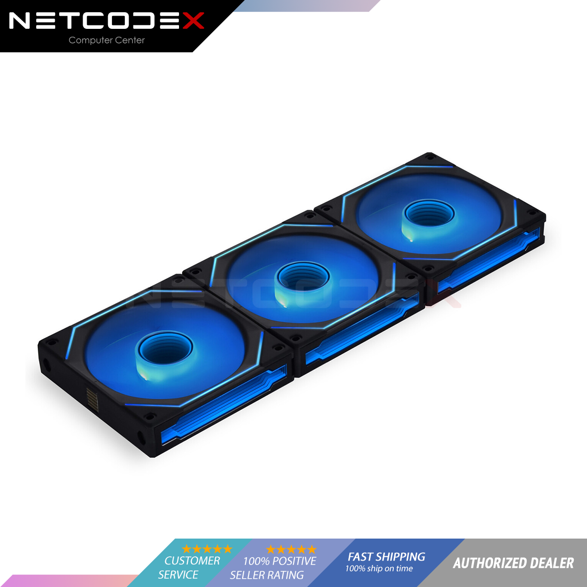 Lian Li UNI Fan SL-Infinity 120 RGB Triple Pack Black with Controller ...