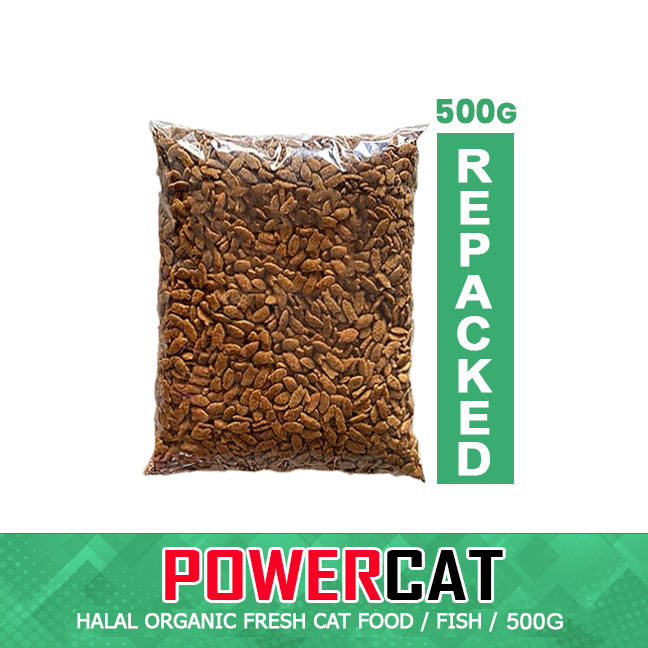 Powercat Halal Organic Fresh Cat Dry Food Ocean Tuna, Ocean Fish ...