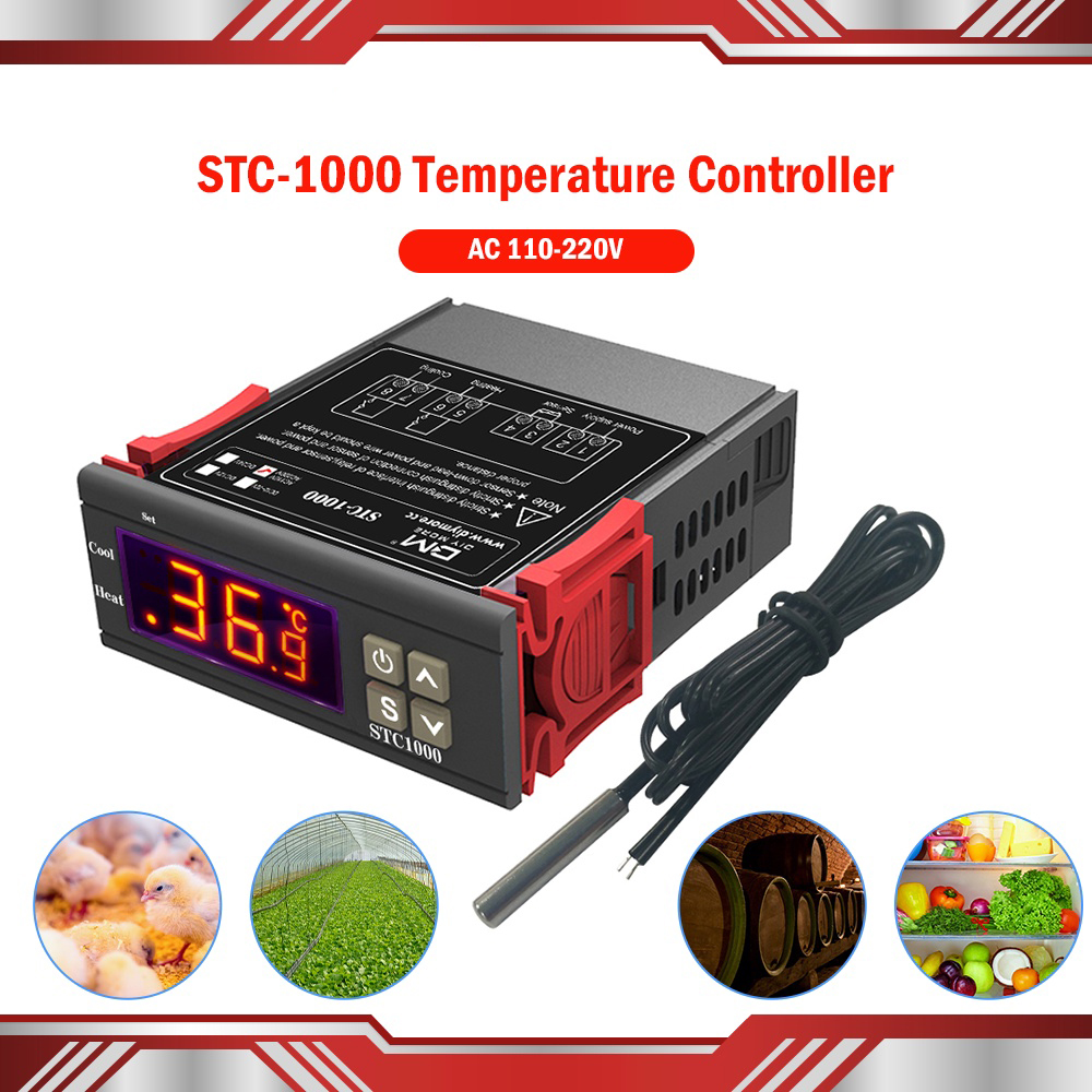 【Upgraded version】Original stc 1000 220v thermostat for Incubator ...