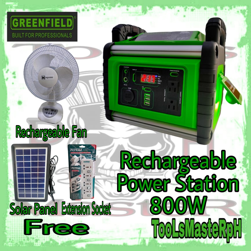 【v4PVIqbY】promotion activity GREENFIELD 800W Rechargeable Power Station ...