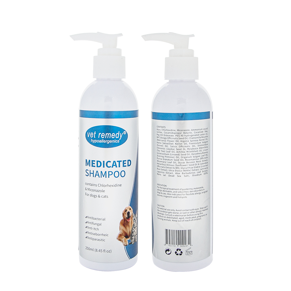 Vet Remedy Medicated Shampoo for Dogs and Cats (prevents itch, wound ...