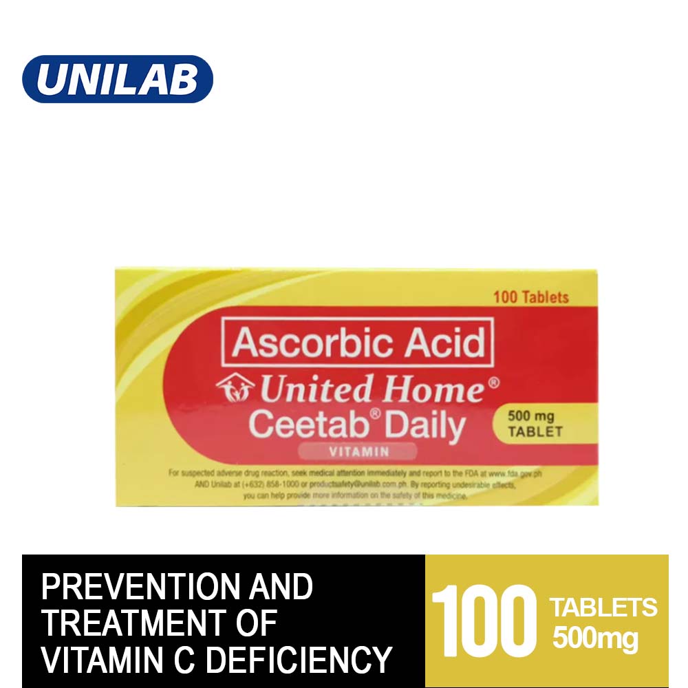 United Home Ceetab Daily (Ascorbic Acid - Vit C) 100s | Lazada PH