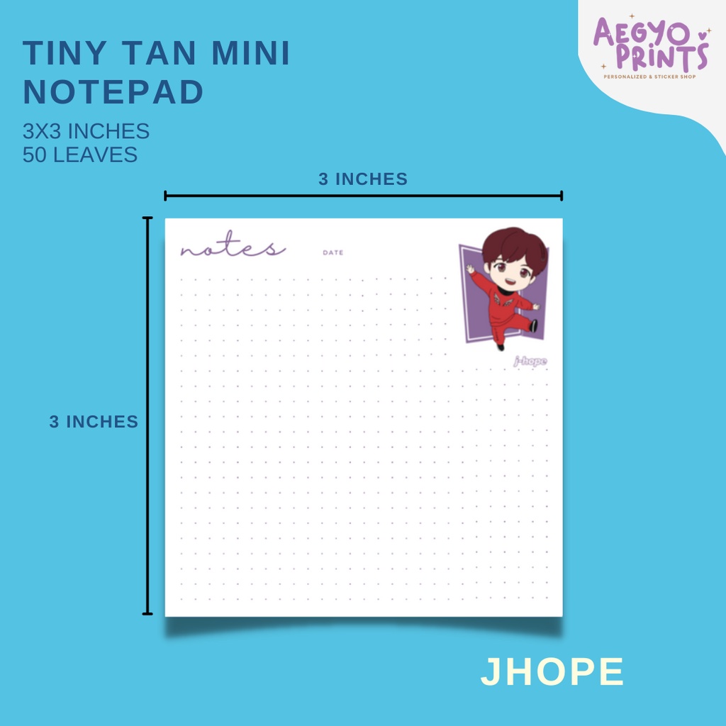 TINY TAN MINI NOTEPAD - 50 LEAVES MEMO PAD [3X3 INCEHS] | BY ...