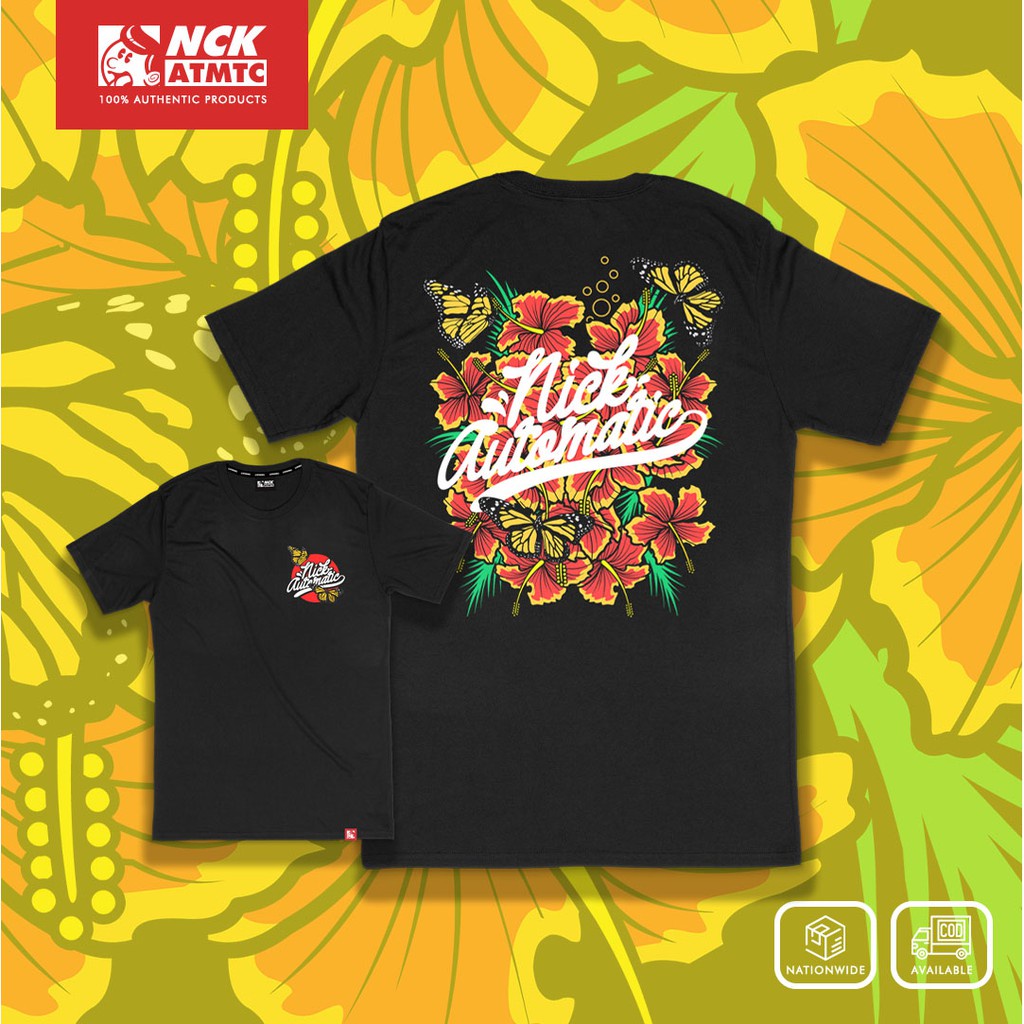 Nick Automatic "Flora Gumamela" Black T-shirt | Lazada PH