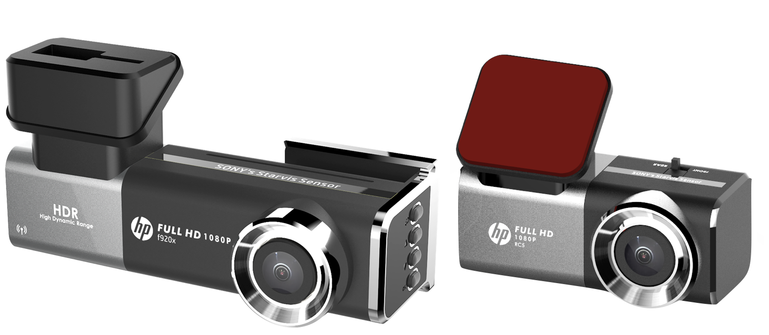 HP F920X Dual 2 channel Front Rear 1080P Dash Camera with WiFi GPS ...