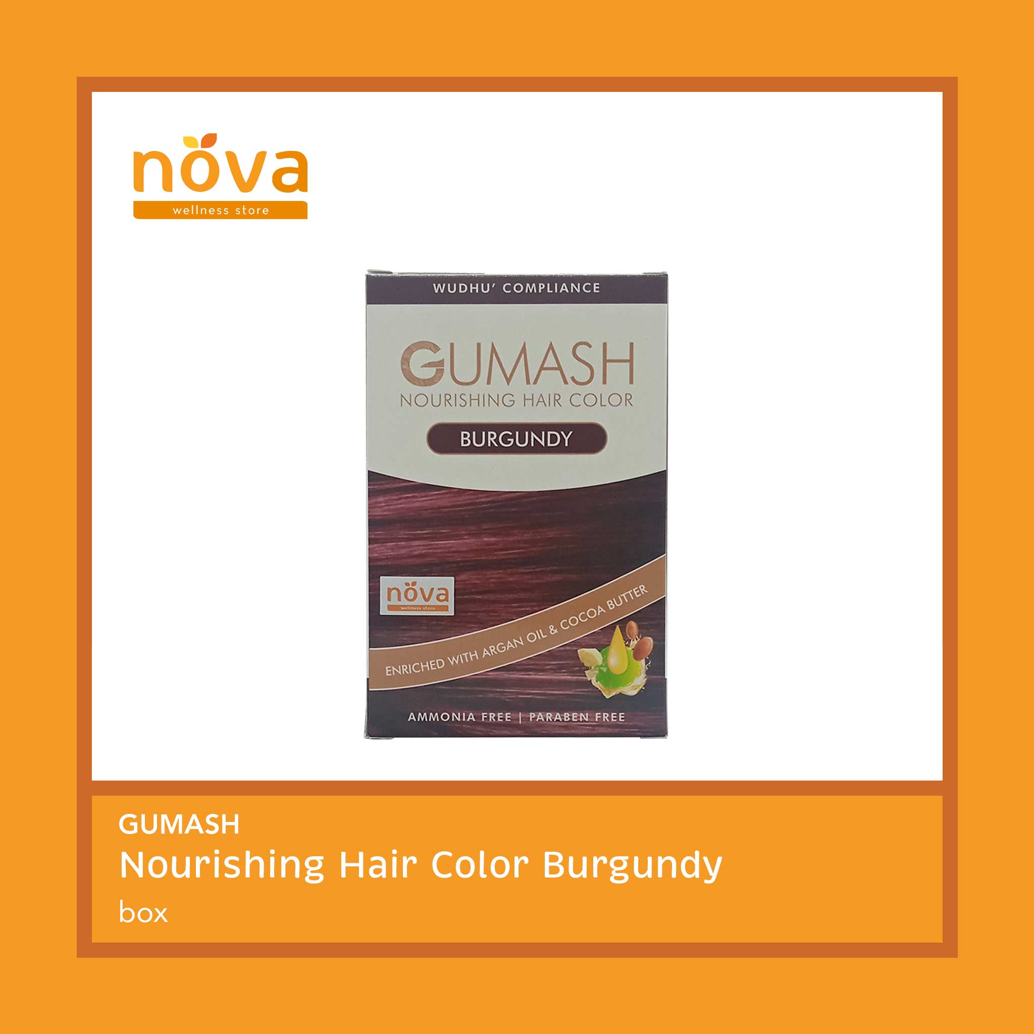 Gumash Nourishing Hair Color Burgundy (box) | Lazada PH