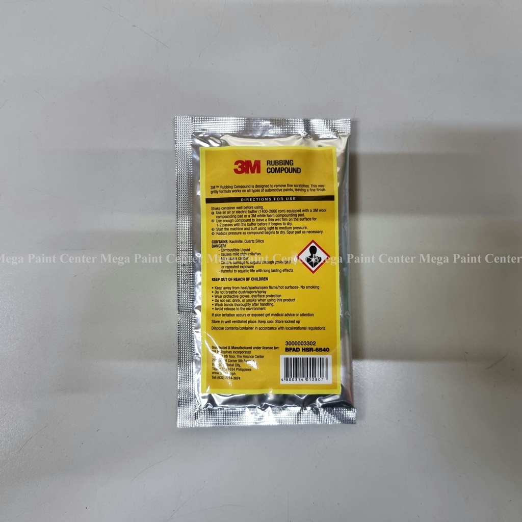 3M Rubbing Compound Sachet 30ml (HSR-6540) | Lazada PH