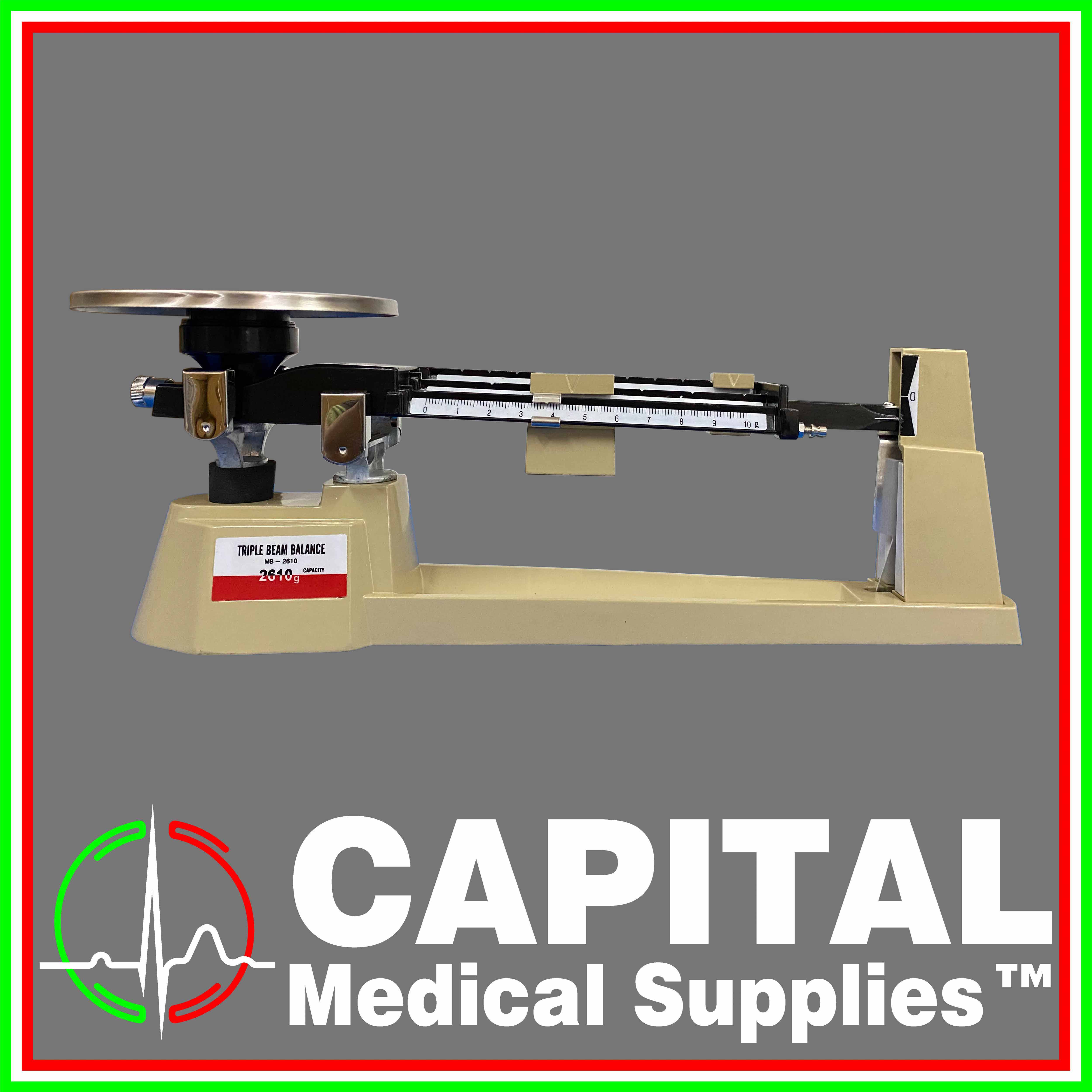 Mechanical Weighing Scale Triple Beam Balance, with set of counter ...
